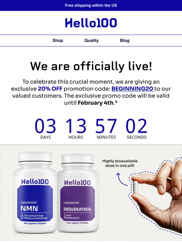 Hello100: We are officially live! | Milled