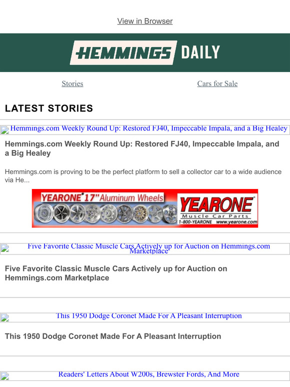 Hemmings: Hemmings Daily: Hemmings.com Weekly Round Up: Restored FJ40 ...