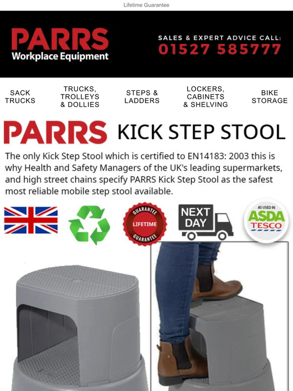 Parrs: Step Up Your Access: Discover Our Ultimate Kick Step Stool | Milled