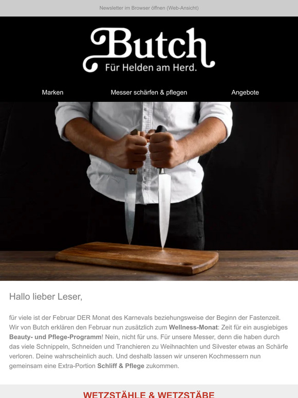 Butch: Butch Herdhelden-Wissen: Messerpflege | Milled