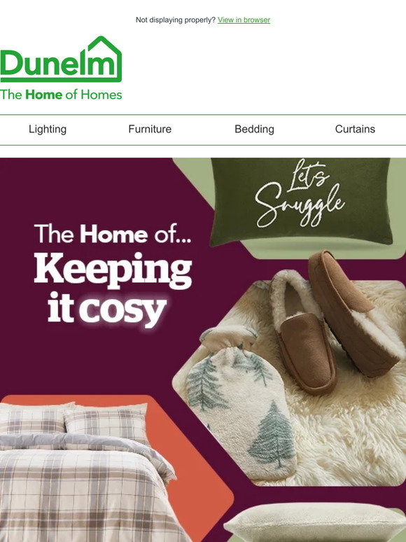 Dunelm: Staying in is about to get snugglier | Milled