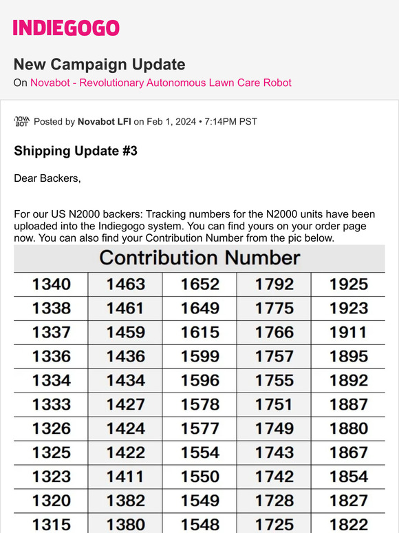 Indiegogo: 📢 Update #50 from Novabot - Revolutionary Autonomous Lawn ...