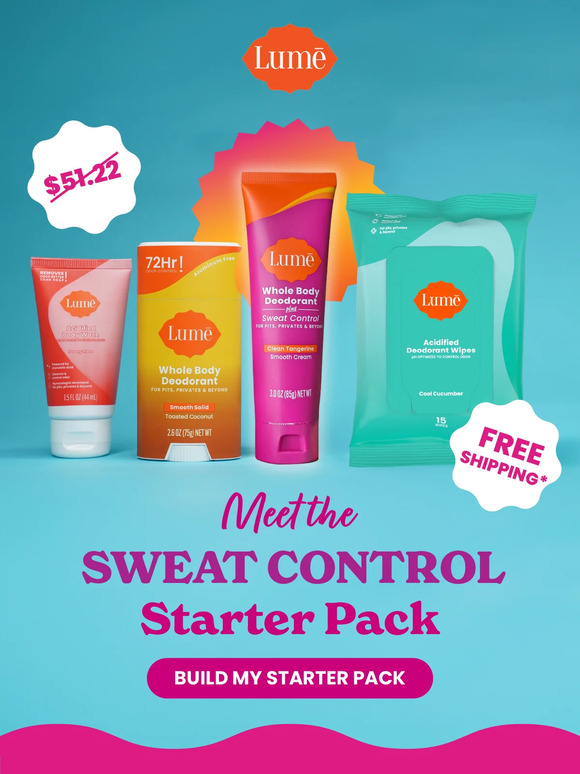 Lume: NEW Save 31% on Lume Deo PLUS Sweat Control | Milled