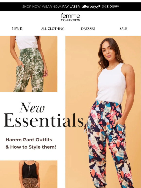 Femme Connection: Harem Pant Outfits and How to Style them! - SHOP the ...