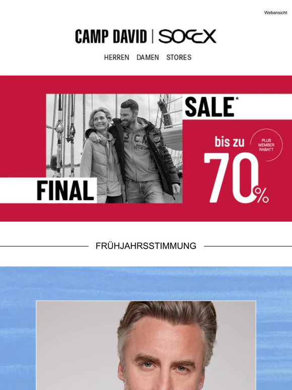 CAMP DAVID: Bis zu 70% sparen! 🤩 Frühjahrslooks im Final Sale! | Milled