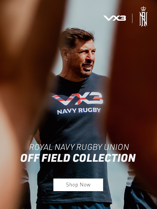 VX3: Royal Navy Rugby Union 2024 Training Collection at VX3 | Milled
