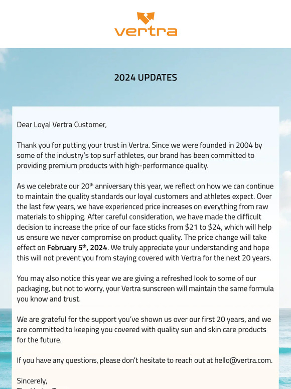 Vertra: 2024 Vertra Updates | Milled