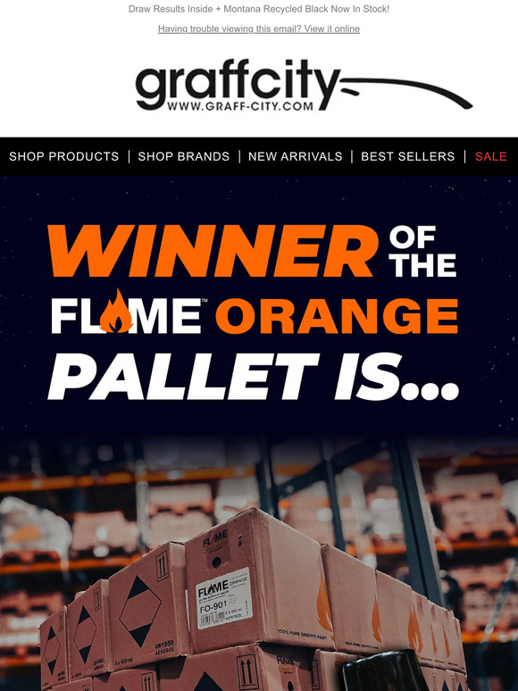 Graff-City: 🔥 Flame Orange Pallet Winner Revealed... | Milled