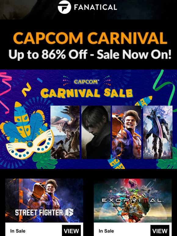Fanatical: 🌟 CAPCOM CARNIVAL & New Releases! Grab Persona 3 & Resident ...