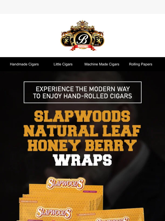 Buitrago Cigars: Slapwoods Natural Leaf Honey Berry Cigar Wraps at ...