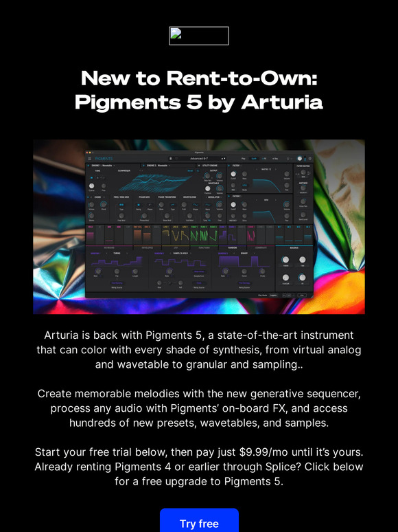 Splice: Try Arturia’s Pigments 5 for free on Splice Gear | Milled