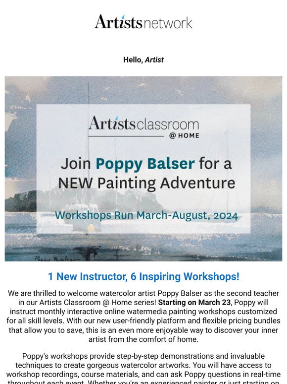 Artists Network: Meet Our NEW Artists Classroom @ Home Instructor! | Milled
