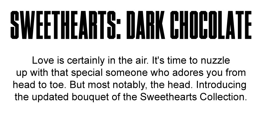 Hat Club Sweethearts Dark Chocolate π« Milled