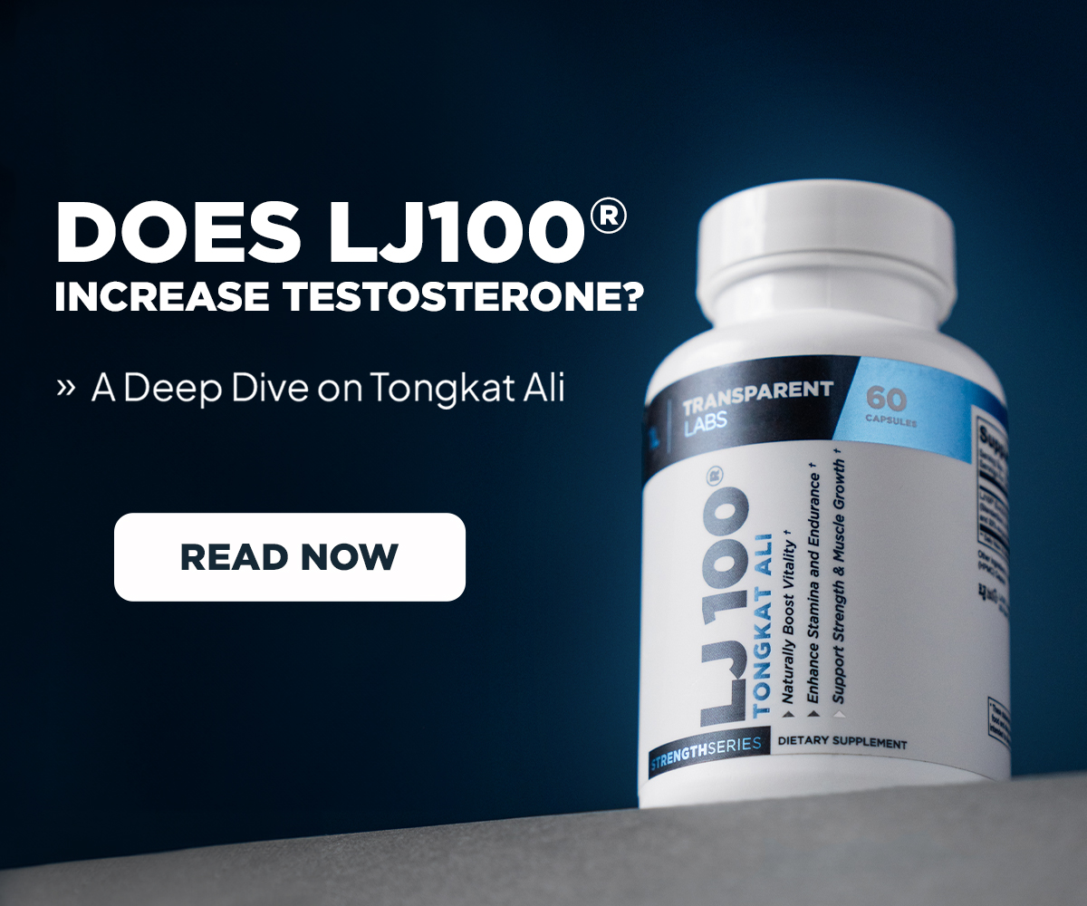 Transparent Labs: Does LJ100® Increase Testoterone? | Milled