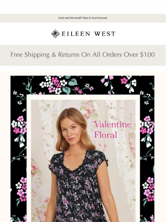 Eileen West: Iconic Black Modal with a Floral Twist | Milled