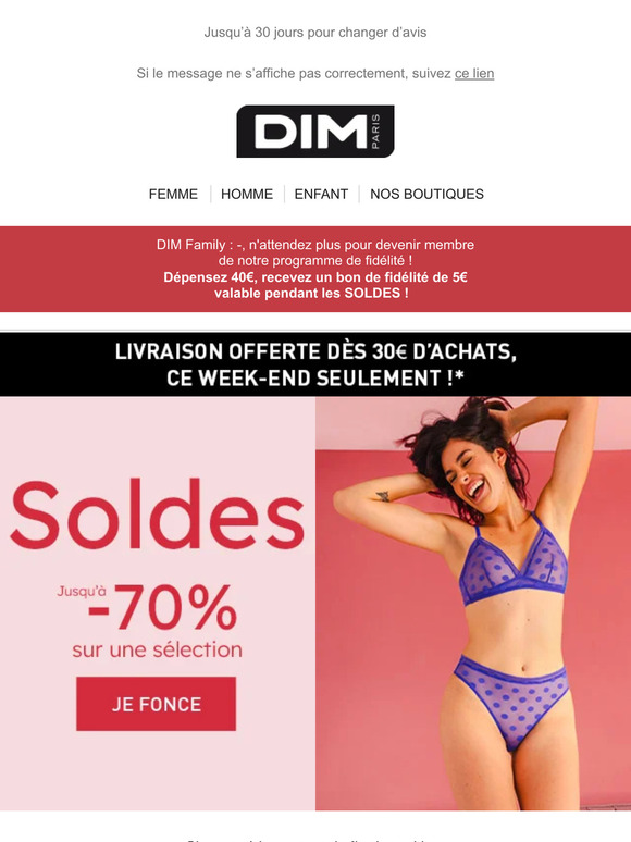 DIM: Plus que 4 jours pour profiter des soldes ! | Milled