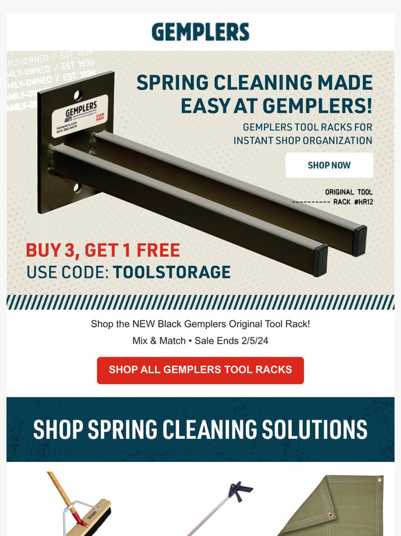 Gemplers: Buy 3, Get 1 Free on Gemplers Legendary Tool Racks | Milled