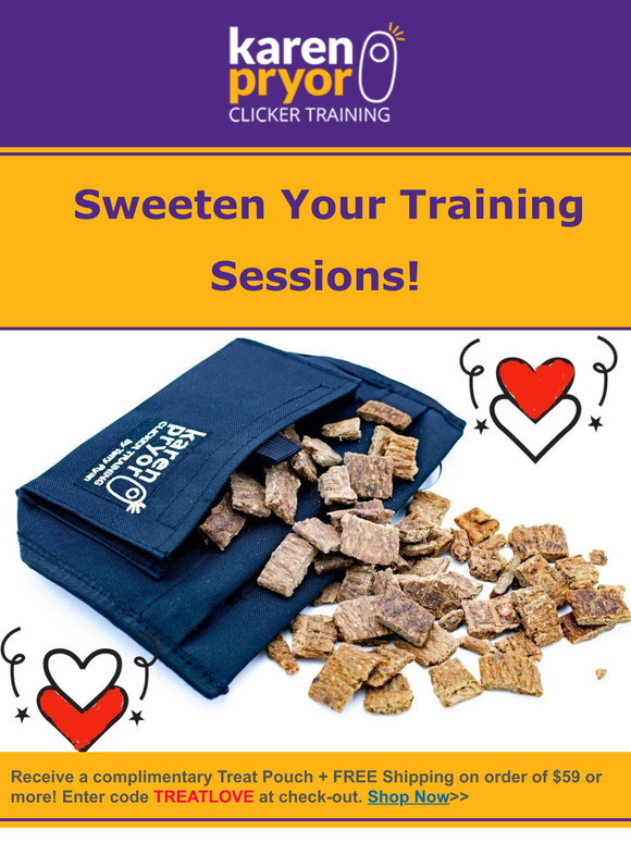 Karen Pryor Clicker Training: Sweeten Your Training + Free Treat Pouch ...