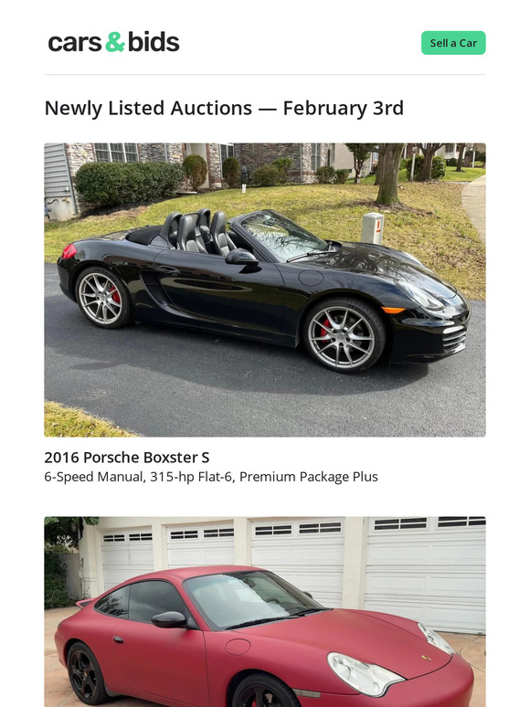 Cars & Bids: Cars & Bids Today | Milled