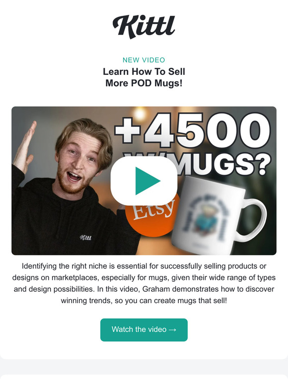 Kittl: How To Sell More POD Mugs! | Milled