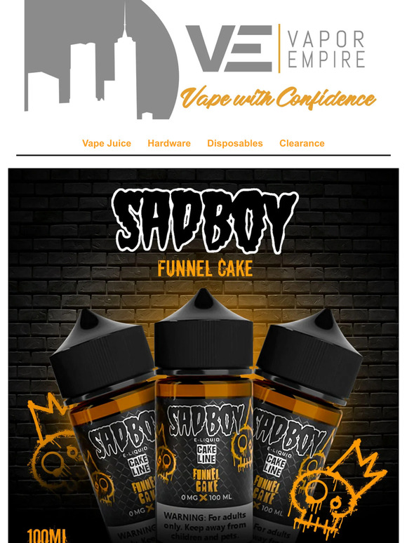 Vapor Empire: 😜Elevate your Vaping Game with Funnel Cake by Sadboy 👀 ...