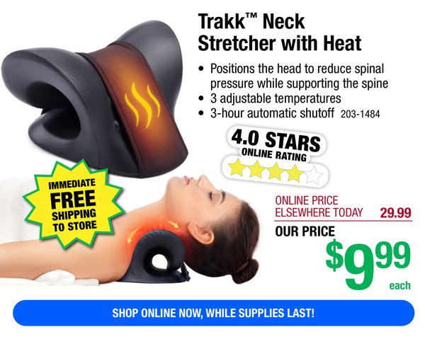 Menards: Trakk™ Neck Stretcher with Heat ONLY $9.99! | Milled