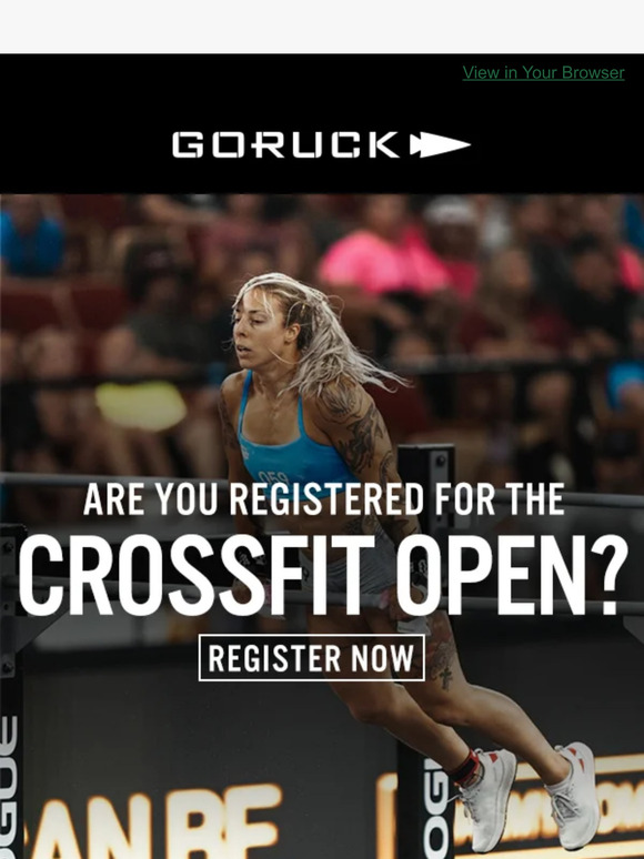 GORUCK: Have You Registered for the Crossfit Open? | Milled
