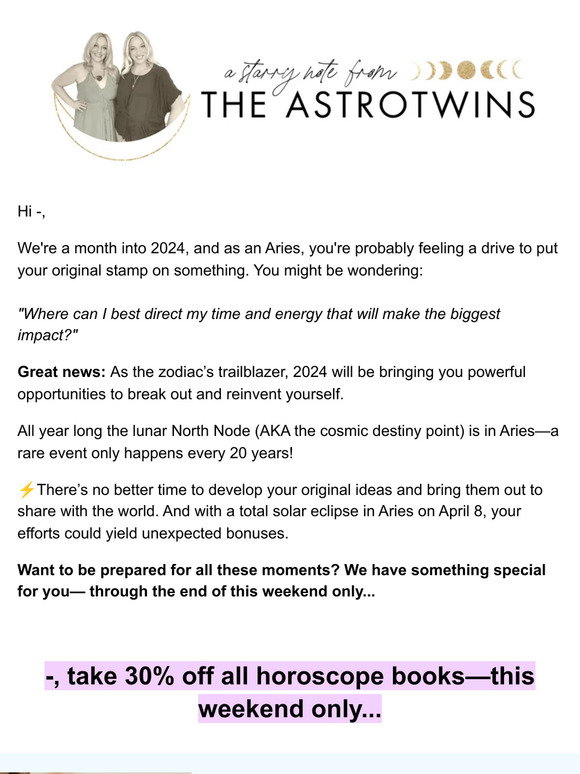 AstroTwins: ⭐️Aries, are you ready for THIS in 2024? | Milled