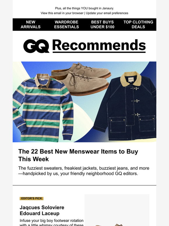 GQ: The 22 Best New Menswear Items of the Week | Milled