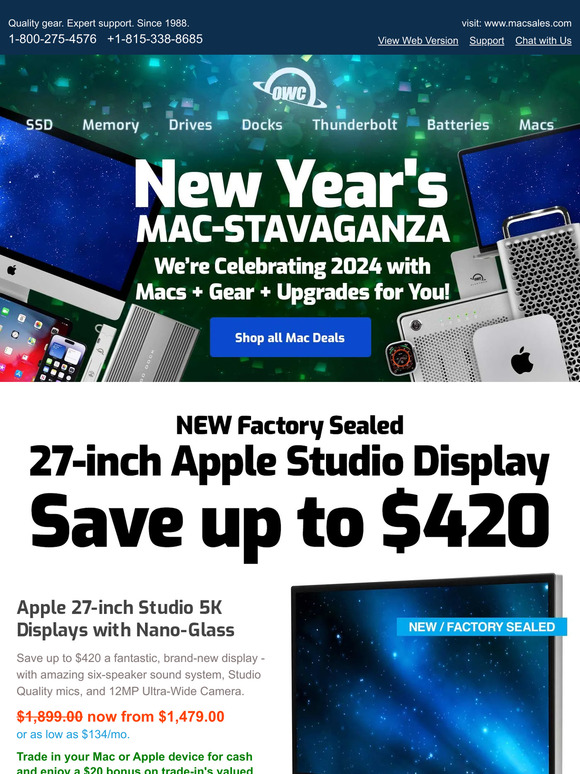 OWC: 🥳Mac overload … It's back and better than ever 🎉 Plus, enjoy ...