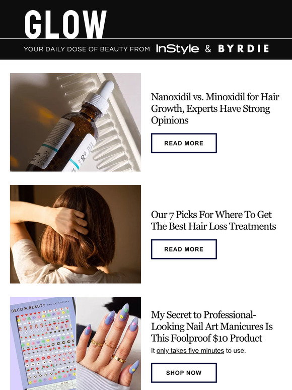 InStyle: Nanoxidil vs. Minoxidil: Which is better for hair growth? | Milled