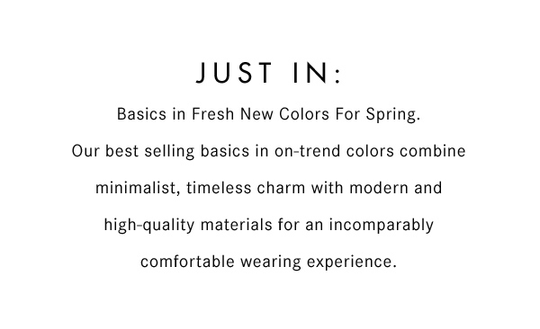 HANRO: Basics in Fresh New Colors For Spring | Milled