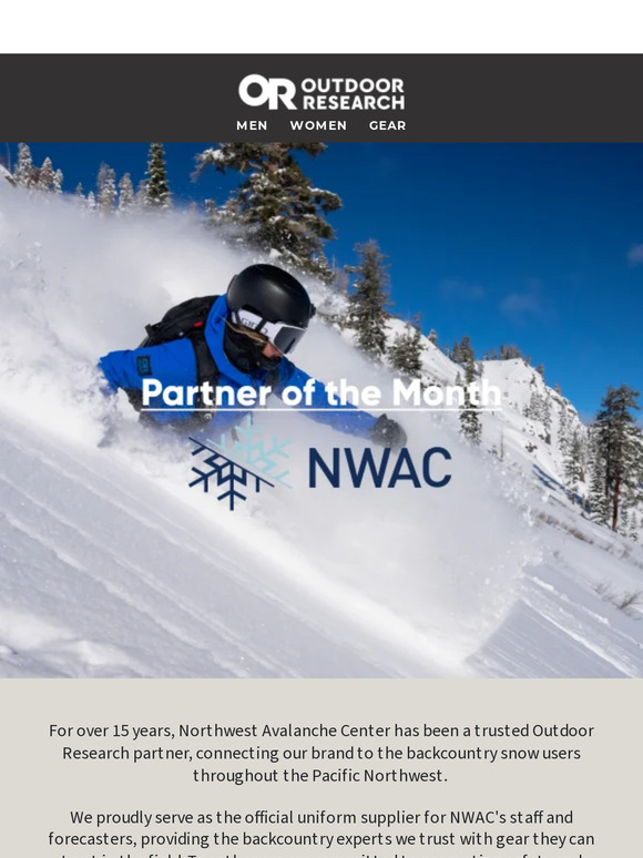 Outdoor Research: Partnership Spotlight: Northwest Avalanche Center ...