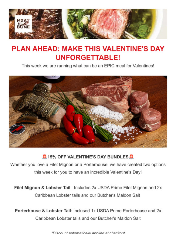 Meat N' Bone: Who needs a cupid's arrow when you can have a steak that ...