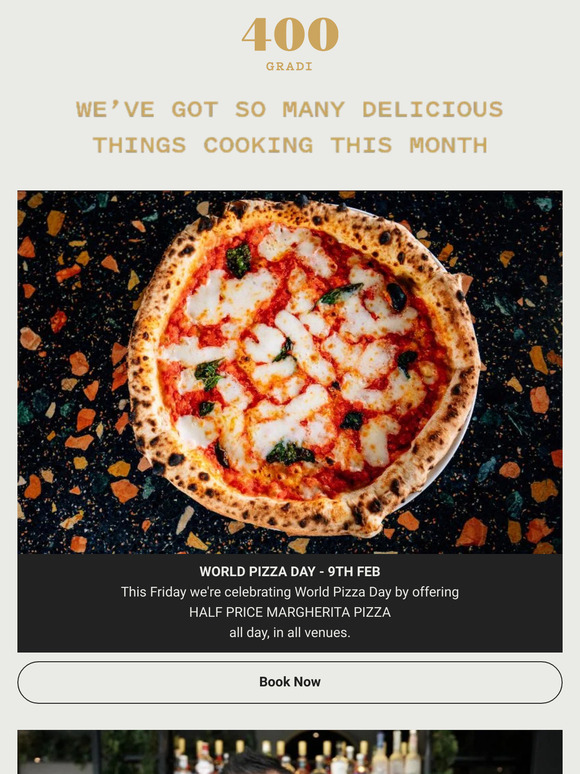 400 Gradi: Discover what's cooking at 400 Gradi this month | Milled