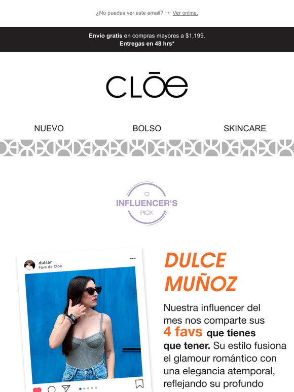 Cloe: ¡Conoce los 4 favoritos de la influencer del mes! | Milled