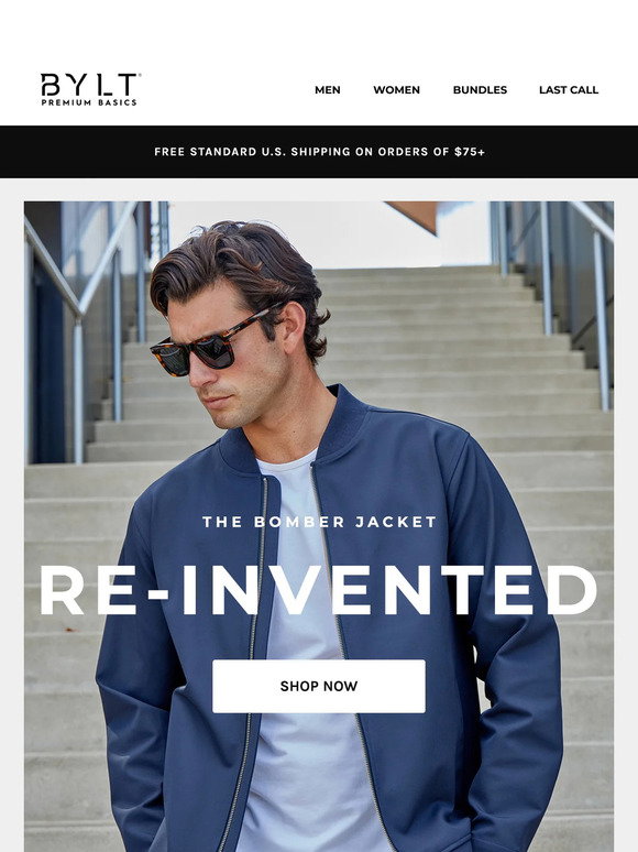 BYLT Basics: 💥 The Bomber Jacket Re-Invented | Milled