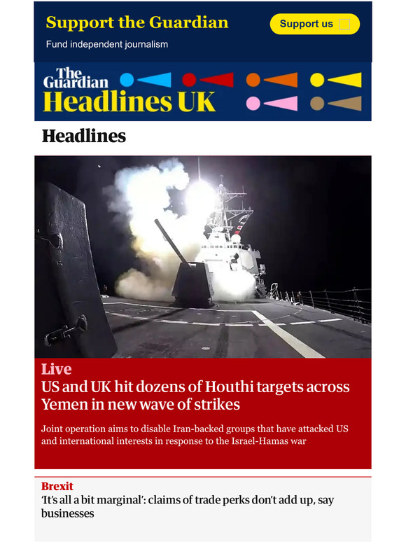 The Guardian: The Guardian Headlines: Middle East crisis live: US and ...