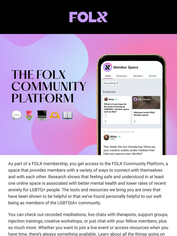 FOLX Health: How our Community Platform serves you | Milled