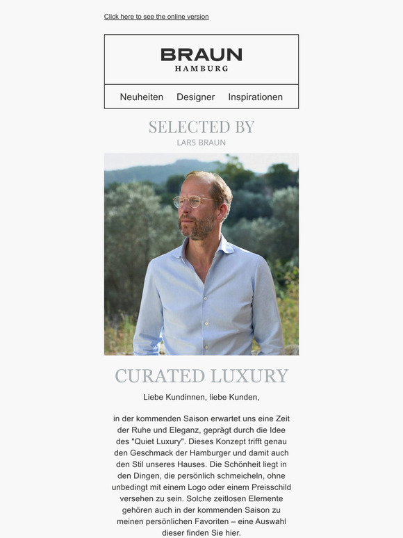 BRAUN: Selected by Lars Braun: Luxus in leisen Tönen | Milled