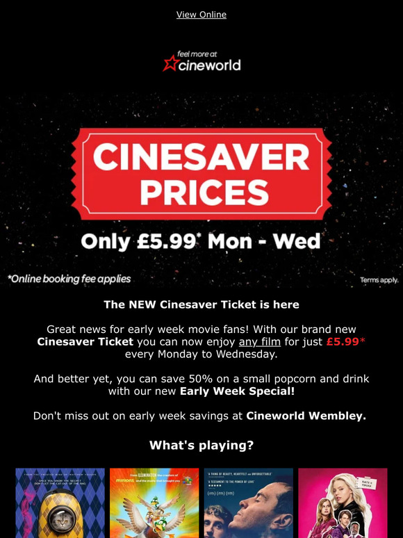 Cineworld: Introducing the NEW Cinesaver ticket 🎟 | Milled