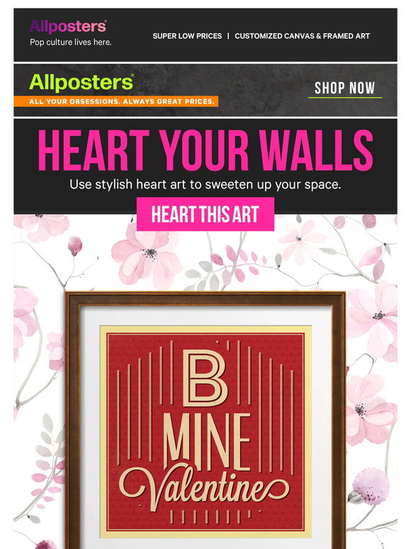 AllPosters: 😍Decorate with love | Milled