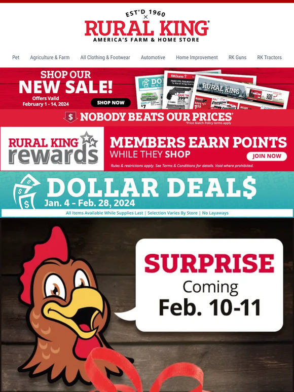 Rural King: Rudy is Planning Something Special this Weekend - You Won't ...