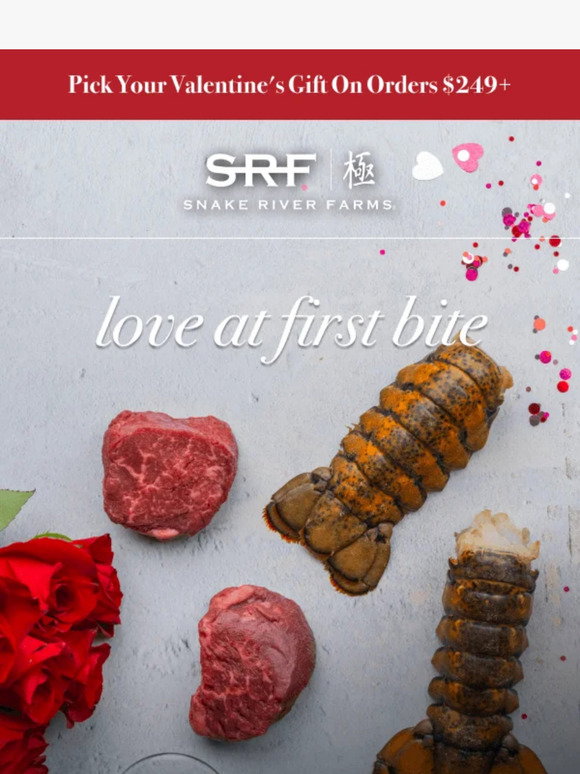 Snake River Farms: 💌 FREE Lobster or Filet Mignon - Your Valentine's ...