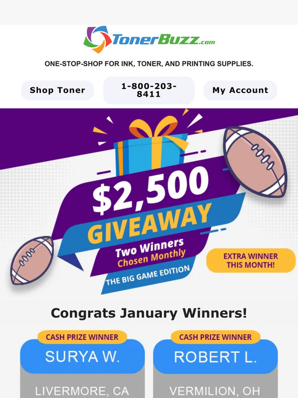 Toner Buzz: Did you win the $2,500 Giveaway? 💰 | Milled