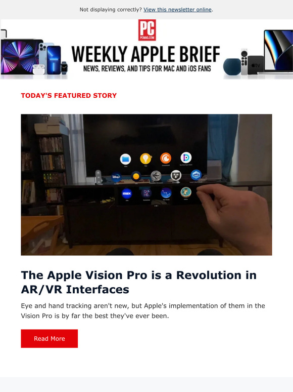 PCMag: The Apple Vision Pro is a Revolution in AR/VR Interfaces | Milled