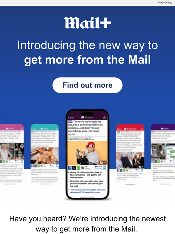 Daily Mail Experiences: Experience the exciting world of Mail+ | Milled