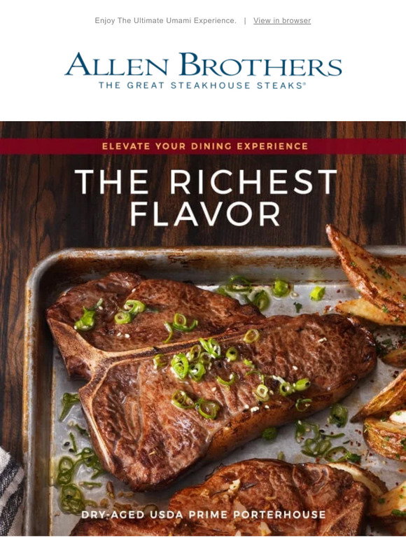 Allen Brothers: Ultimate Umami: Indulge In Dry-Aged Beef, Lobster ...