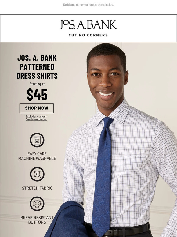 Jos. A. Bank: Can your shirt do all this? | Milled