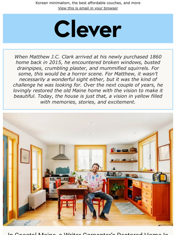 Architectural Digest: In coastal Maine, a writer-carpenter’s restored ...